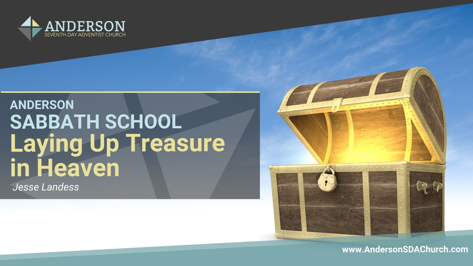 Laying Up Treasure in Heaven | Anderson Seventh-day Adventist Church